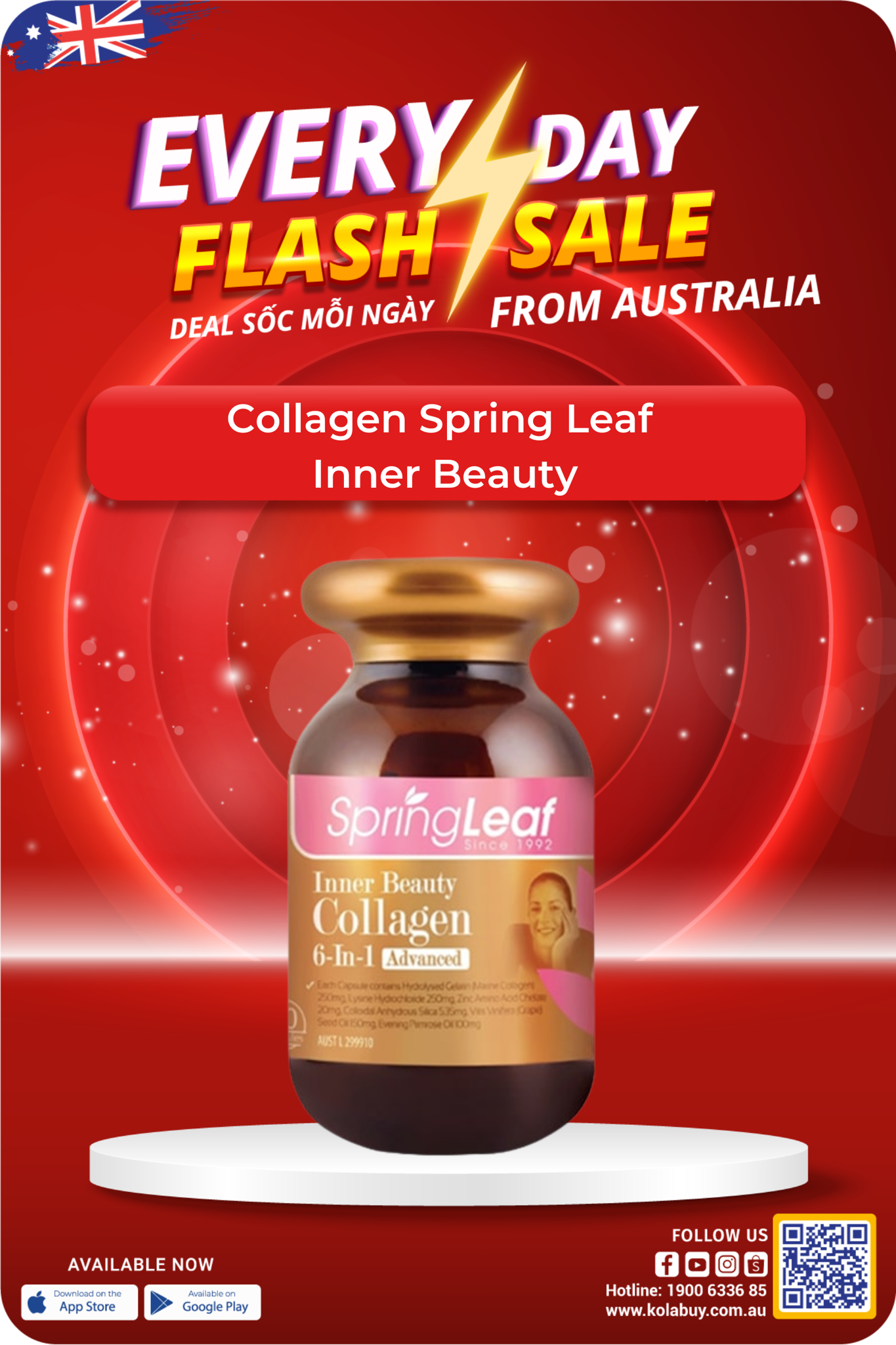 Viên uống Collagen SpringLeaf Inner Beauty Collagen 6-in-1 – Kolabuy ...