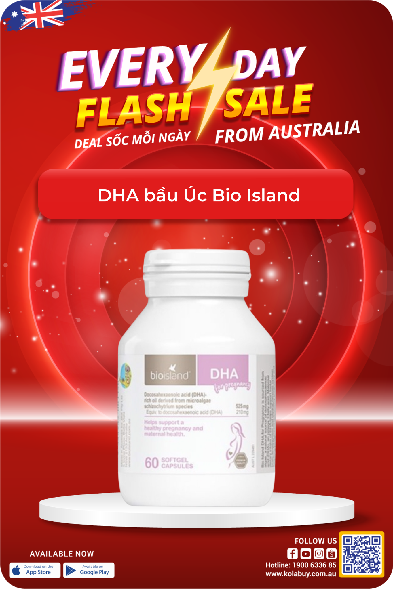 Viên uống DHA bầu Úc Bio Island DHA for Pregnancy 60 viên – Kolabuy Australia®: Authentic ...