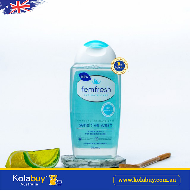 Dung dịch vệ sinh phụ nữ cho da nhạy cảm Femfresh Sensitive Wash 250ml ...