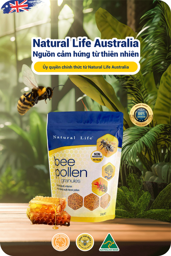 Hạt phấn hoa ong Natural Life Úc Bee Pollen 250g – Kolabuy Australia ...