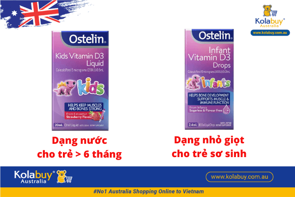 Vitamin D3 dạng giọt cho bé Ostelin Infant Vitamin D3 Drops 2.4 ml ...