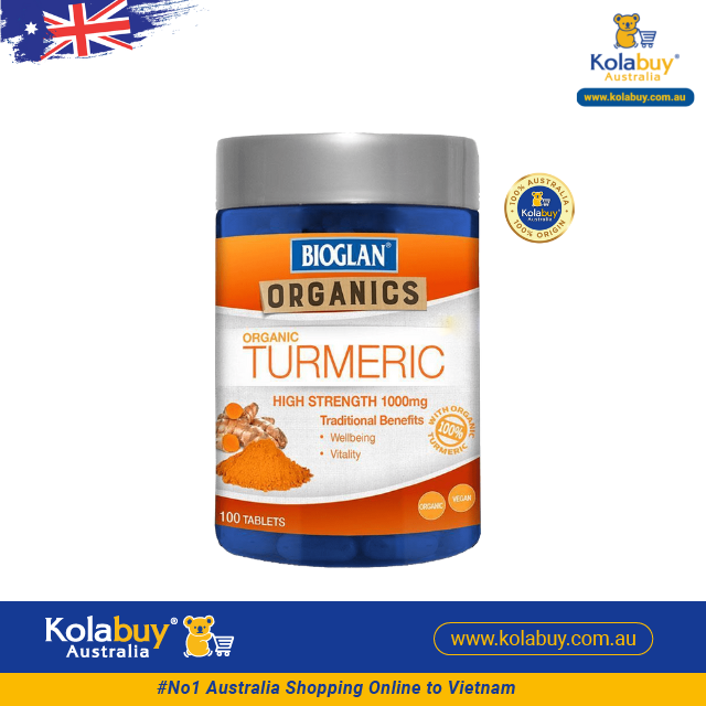 Viên uống chiết xuất nghệ Bioglan Superfoods Turmeric 1000mg 100 viên ...