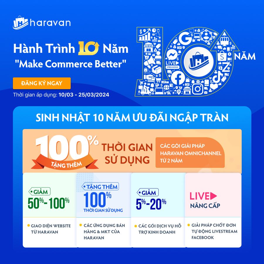 Sinh nhật HARAVAN 10 năm - Make Commerce Better – Haraplus - More Than ...