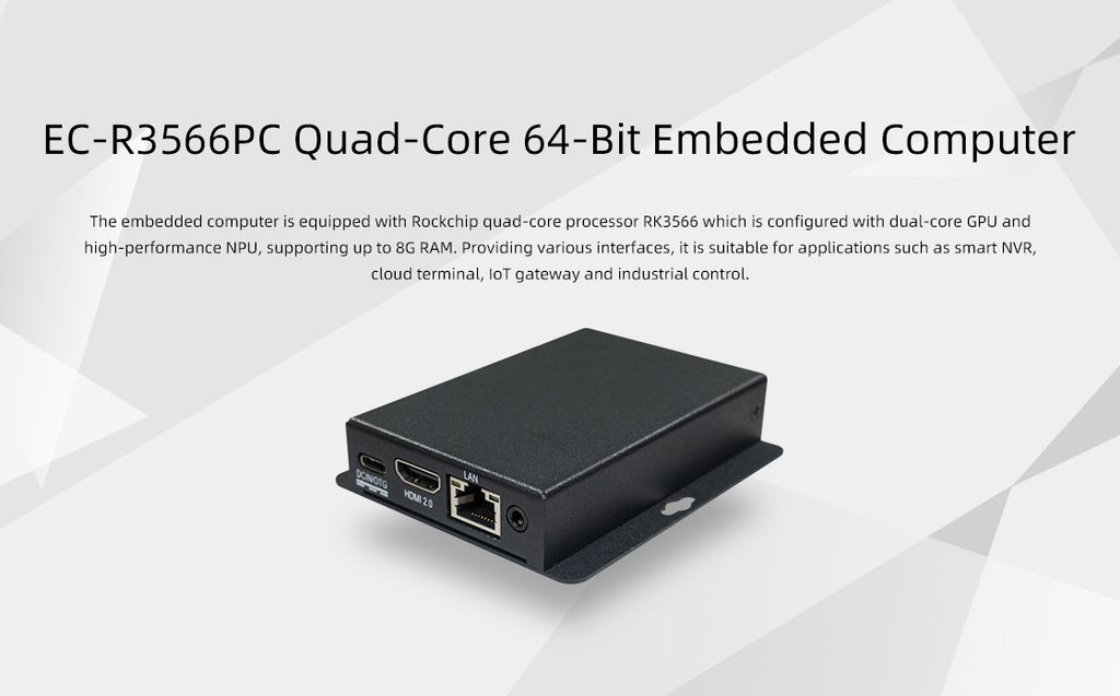 EC-R3566PC Quad-Core 64-Bit Embedded Computer
