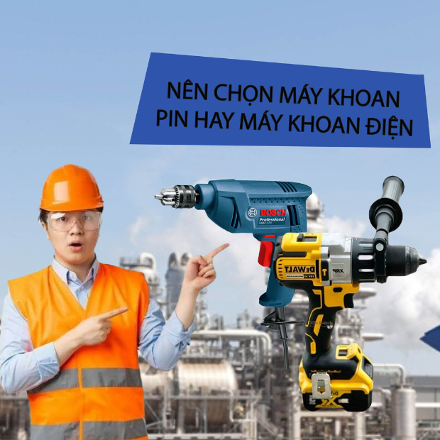 NÊN CHỌN MÁY KHOAN PIN HAY MÁY KHOAN ĐIỆN – mochaiphat