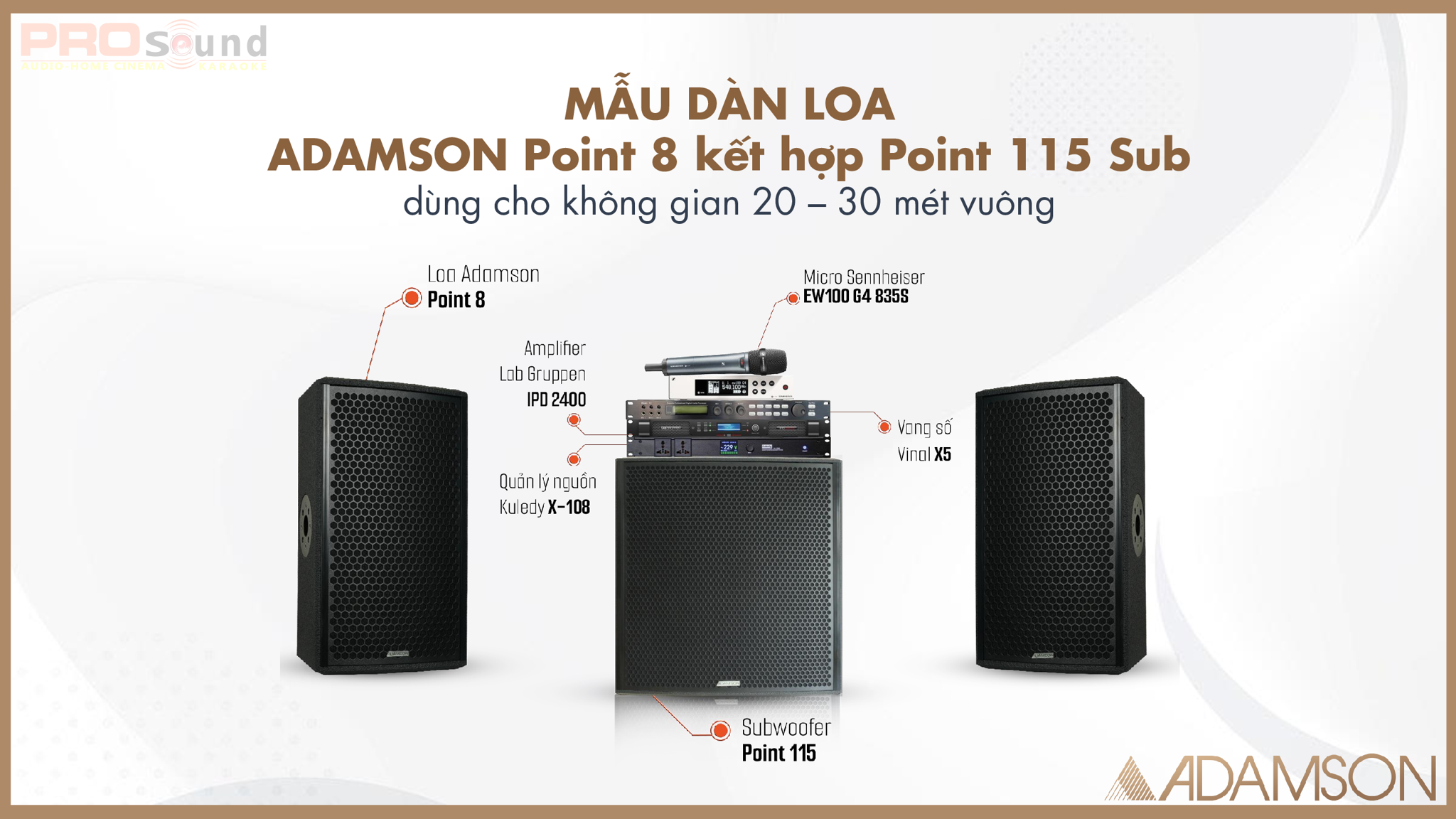 Loa Subwoofer Adamson Point 115 - Pro Sound Việt Nam