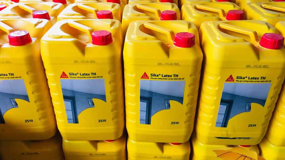 Sika Latex TH phụ gia chống thấm và tác nhân kết nối – Siêu Thị Vật Tư