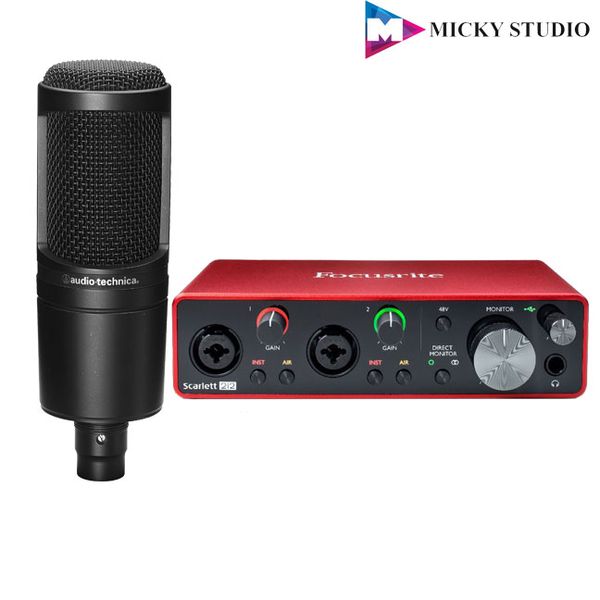 COMBO Technica AT2020 + Focusrite Scarlett 2i2 Gen 3 (thế hệ mới nhất ...