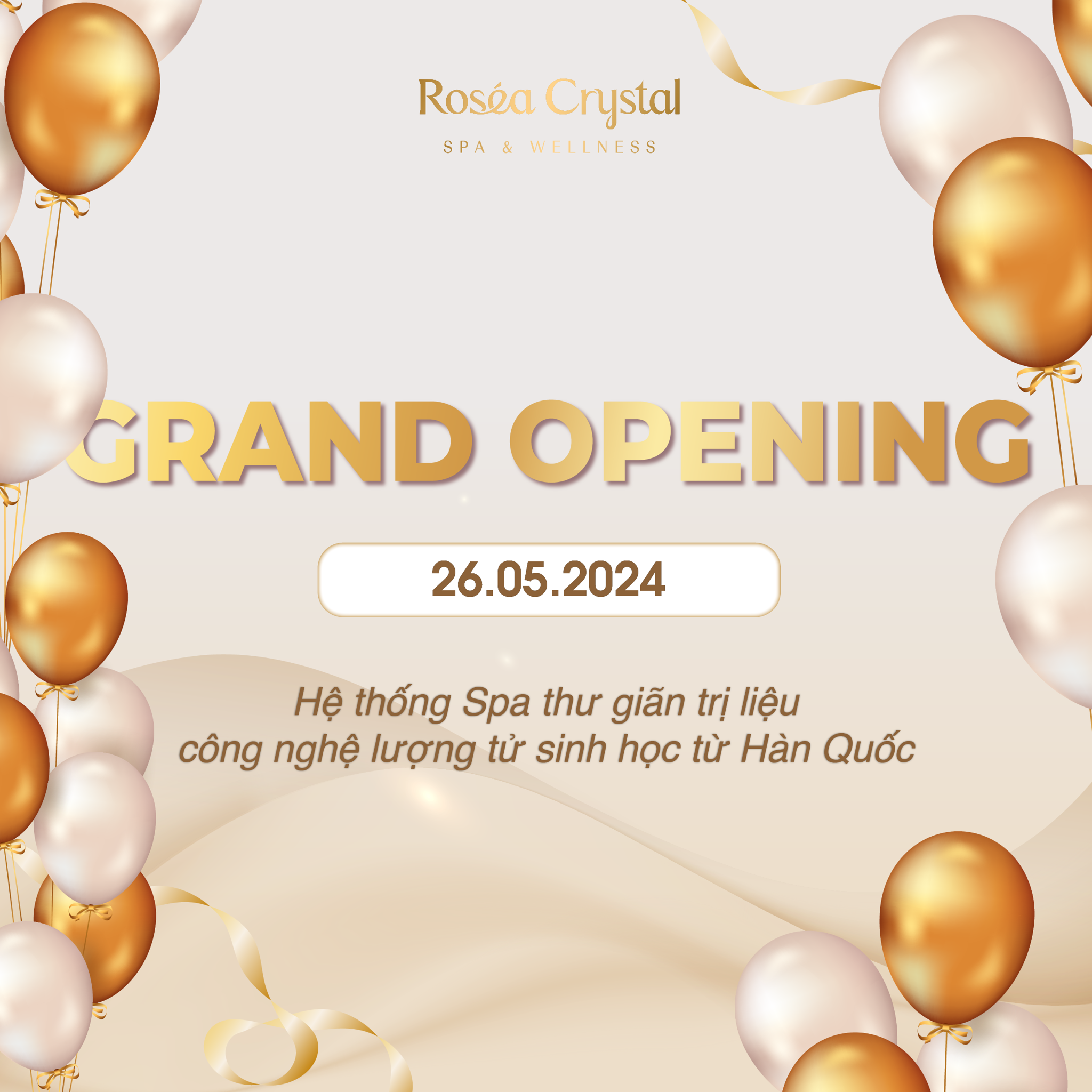Khai Trương Rosea Crystal Spa & Wellness Tại TP HCM