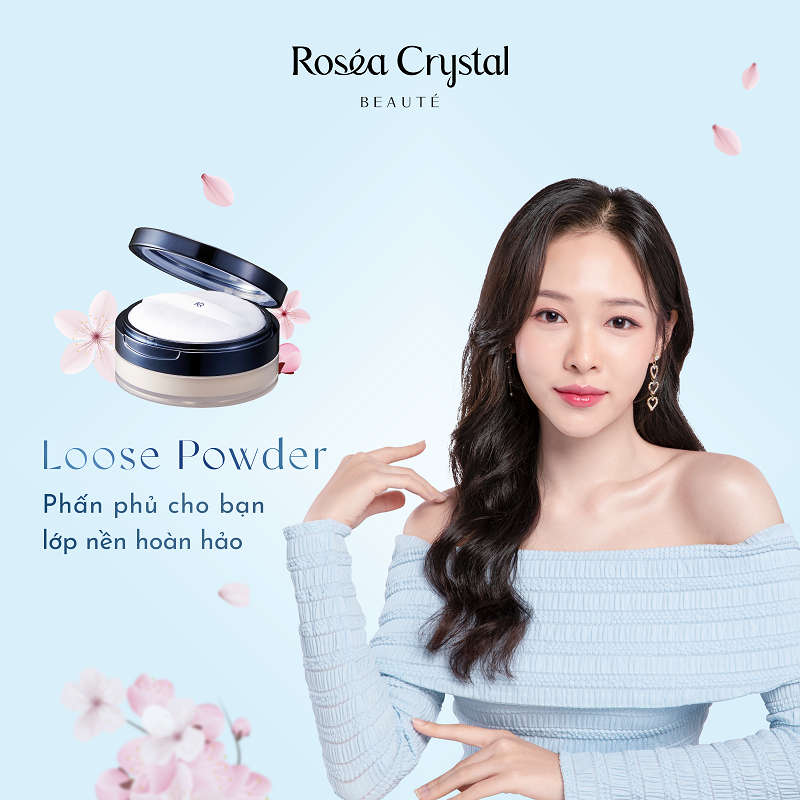 Phấn phủ bột, bí quyết cho lớp Makeup bền đẹp – Rosea Crystal