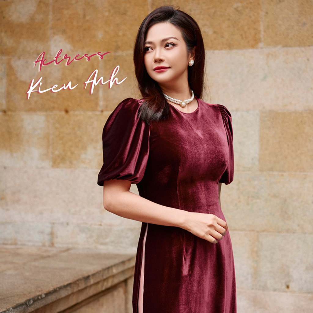 Diễn viên Kiều Anh thướt tha trong BST Áo Dài Xuân Miên – Chic-Land