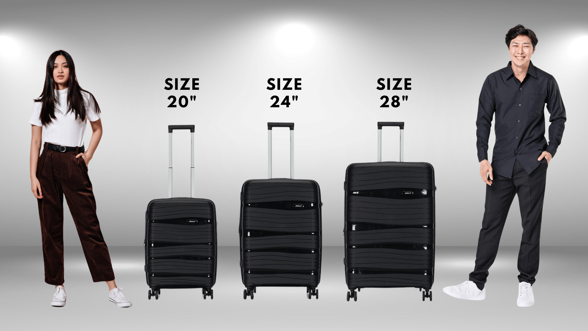 Giải Mã Sự Phổ Biến của Vali Size 20, 24, 28: Lựa Chọn Kích Thước Nào