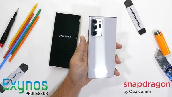 So sánh hai phiên bản chip Snapdragon và Exynos trên Note 20 Ultra