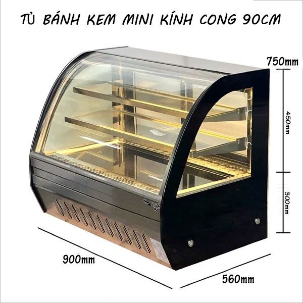 Tủ bánh kem kính cong 90cm để bàn Snow Village GB-120 - Giá tốt – Nhà ...