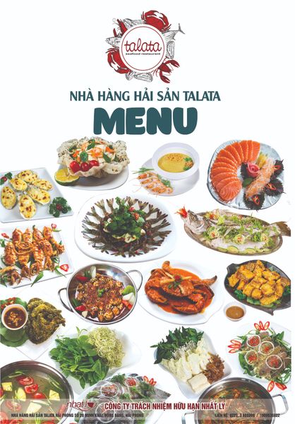 Thực đơn tham khảo – Talata Seafood Restaurant