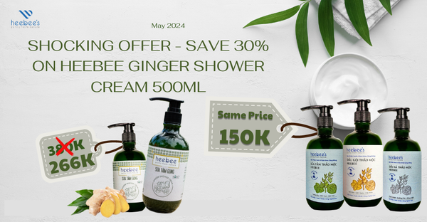 Shocking Offer - Save 30% On Heebee Ginger Shower Cream 500ML 05/2024 ...