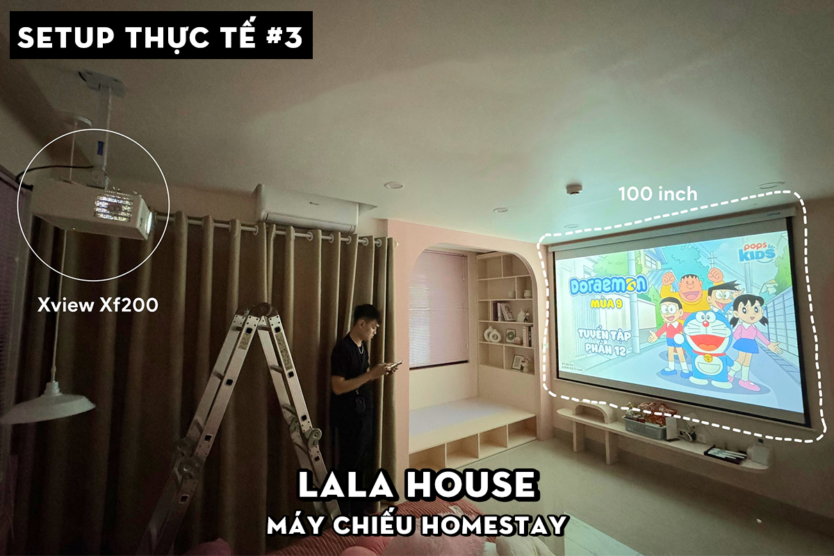 LẤP ĐẶT THỰC TẾ XVIEW XF200 CHO LALA HOUSE HOMESTAY – MẮT THẤY TAI NGHE