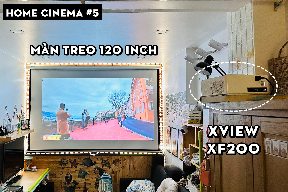 SETUP HOME CINEMA VỚI XVIEW XF200 GEN2 VÀ MÀN TREO 120 INCH – MẮT THẤY ...