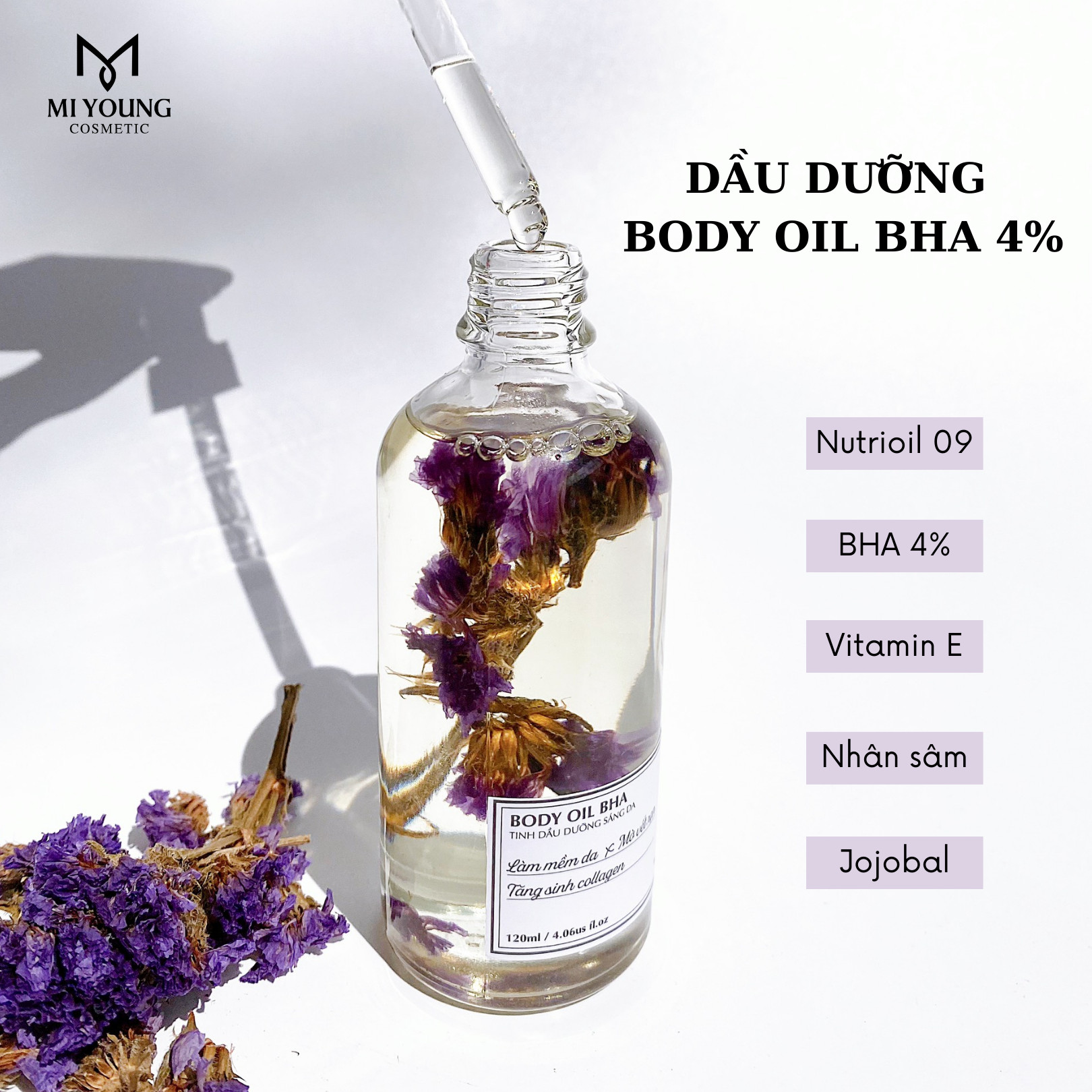 DẦU DƯỠNG THỂ BODY OIL BHA – MIYOUNG