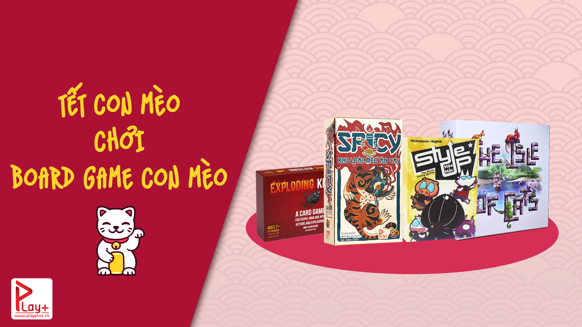 Tết con Mèo - Chơi Board Game con Mèo - Play Plus - Board Game Việt Hóa ...