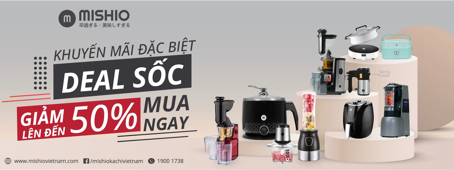 nồi chiên không dầu mishio – Mishio Kachi Việt Nam