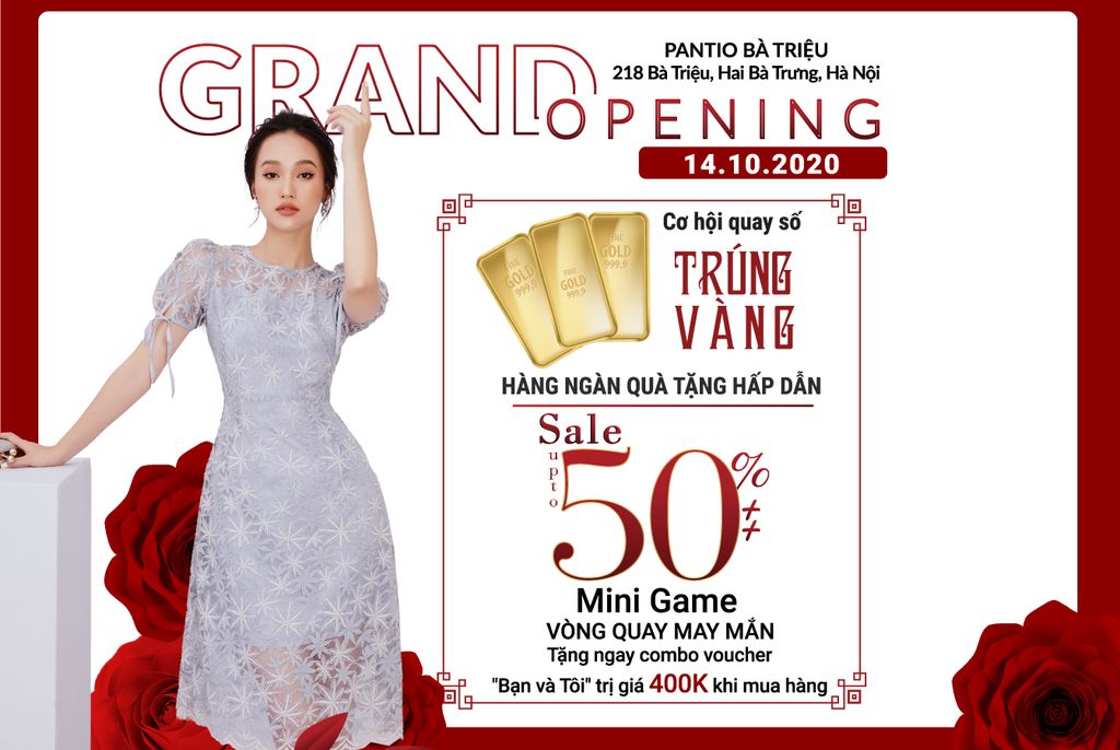 KHAI TRƯƠNG TẠI 218 BÀ TRIỆU, HÀ NỘI – Thời trang Pantio