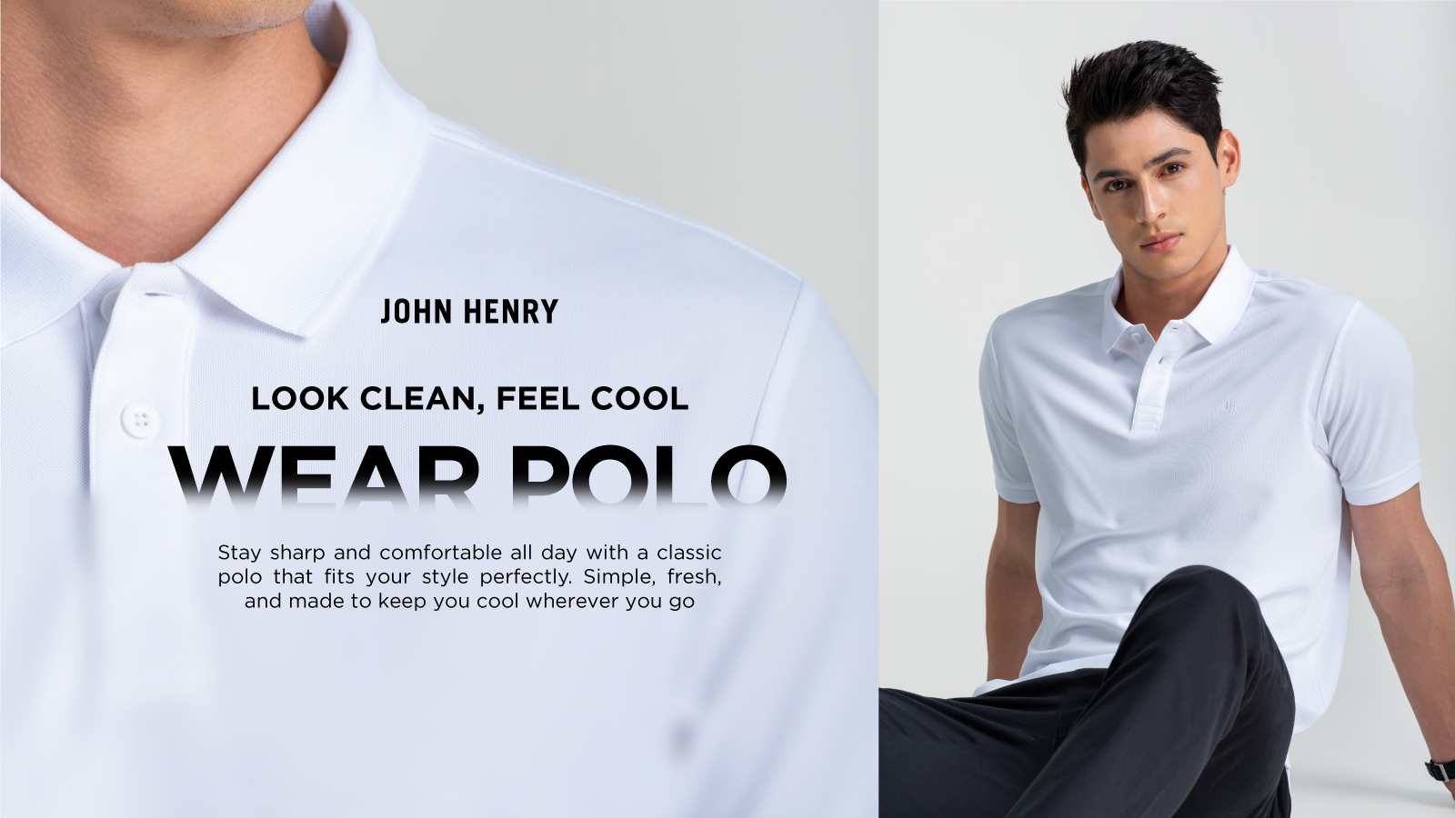POLO NAM JOHN HENRY – CHUẨN GU LỊCH LÃM – John Henry Official