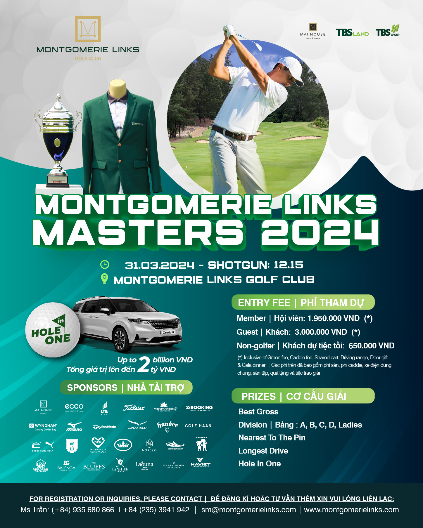 MONTGOMERIE LINKS MASTERS 2024 CHÍNH THỨC KHỞI TRANH – TBSLAND