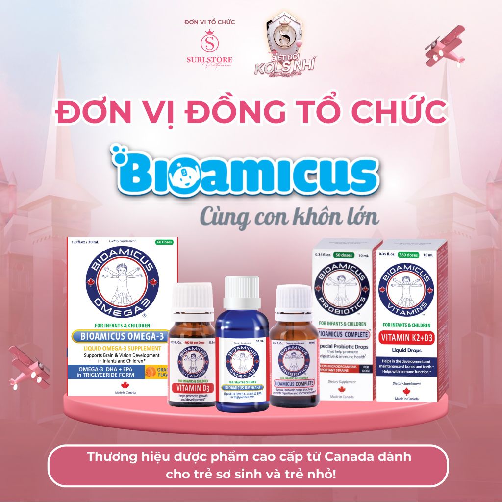 BIOAMICUS - ĐƠN VỊ ĐỒNG TỔ CHỨC BIỆT ĐỘI KOLS NHÍ 2024 – Suri Store