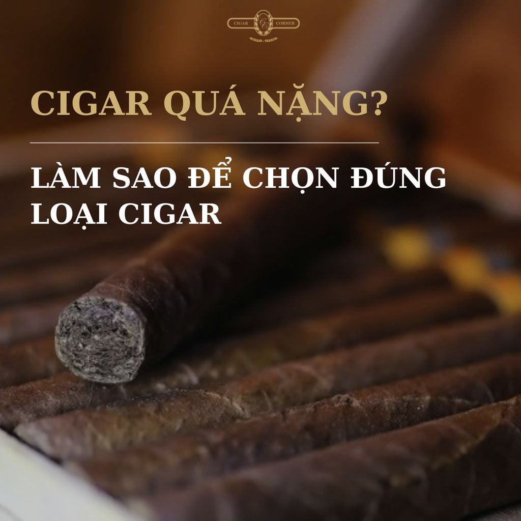 HÚT CIGAR QUÁ NẶNG? LÀM SAO ĐỂ CHỌN ĐÚNG LOẠI CIGAR – Cigar Corner