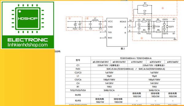 RS485 Modbus Cho Arduino ,ESP32,STM32 – Linh Kiện Điện tử HdShop