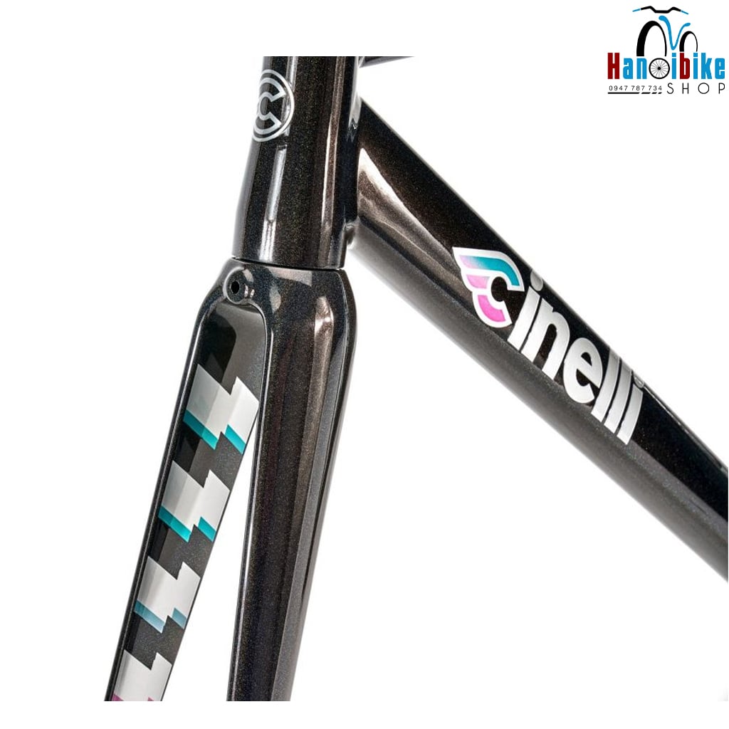 Khung xe đạp Fixed Gear Cinelli Vigorelli càng carbon siêu nhẹ ...