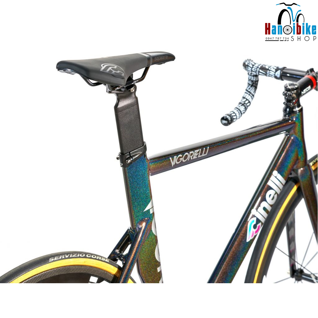 Khung xe đạp Fixed Gear Cinelli Vigorelli càng carbon siêu nhẹ ...