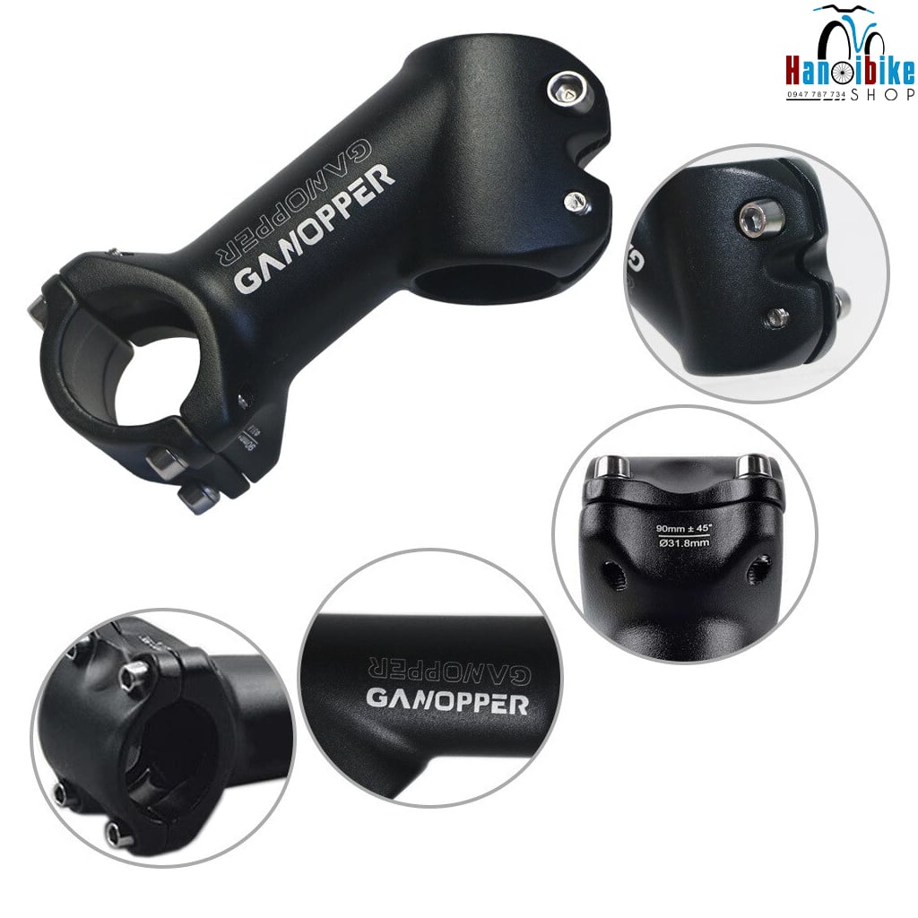 Potang xe đạp nhôm Ganopper góc nghiêng 17 độ – Hanoibike shop