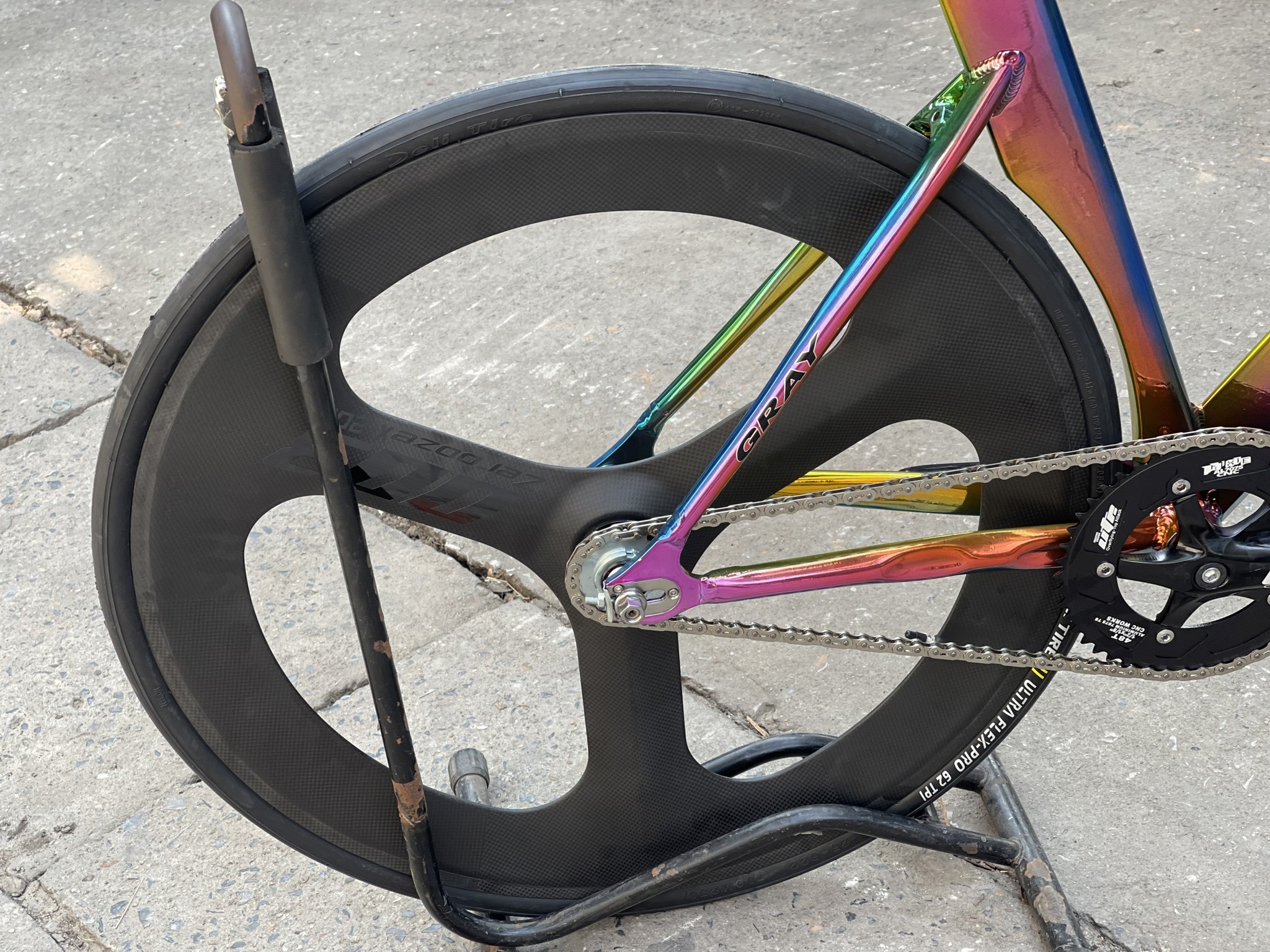 Xe đạp Fixed Gear Gray F15 nhiều màu vành trước sau 7cm xanh ...