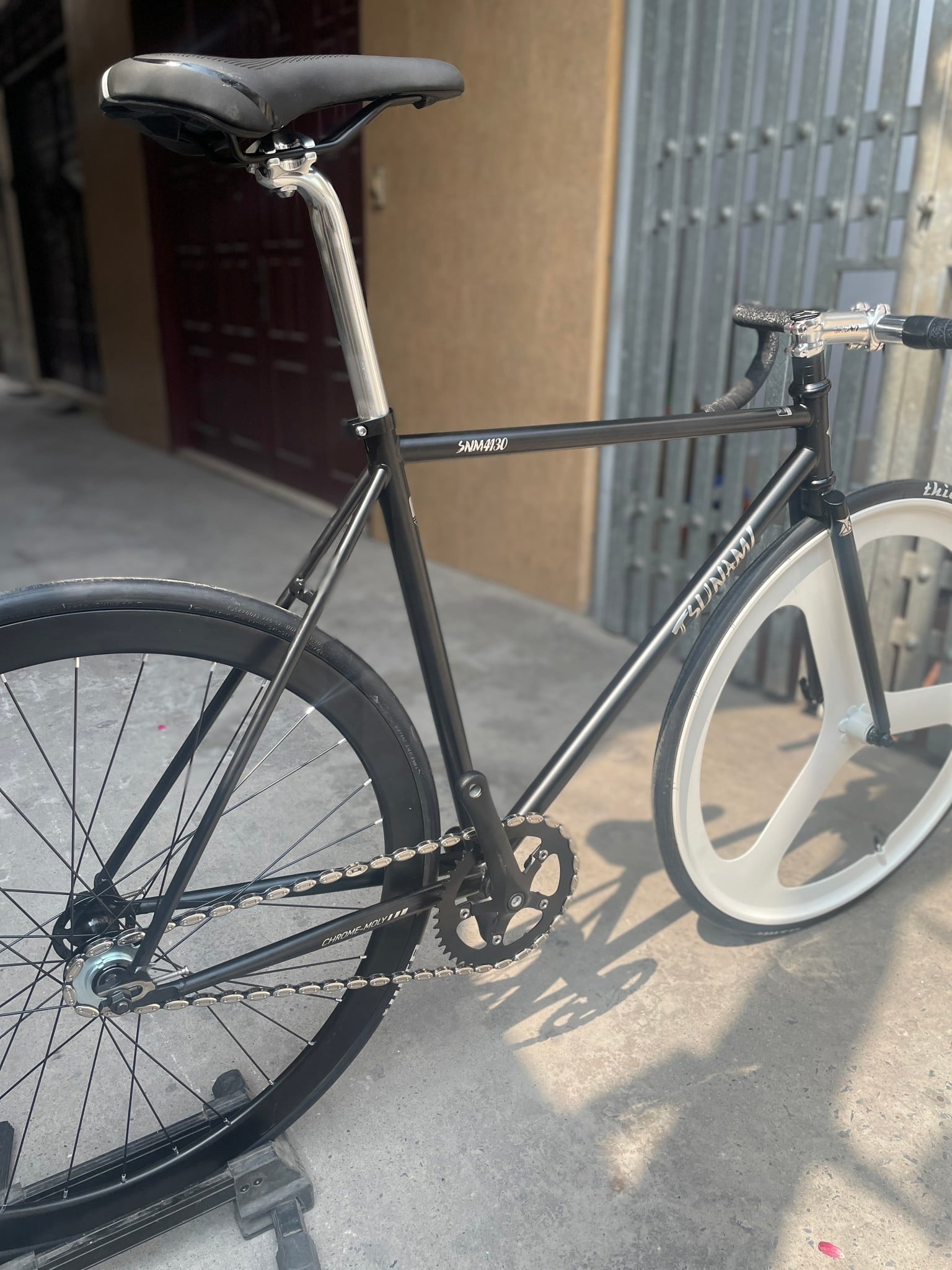 Khung xe đạp Fixed Gear Tsunami SNM4130 ( Không bao gồm chén cổ+khóa c ...