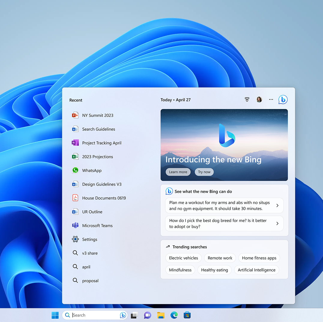 Windows 11 có bản cập nhật lớn, mang Bing AI lên Start Menu, Phone Lin ...