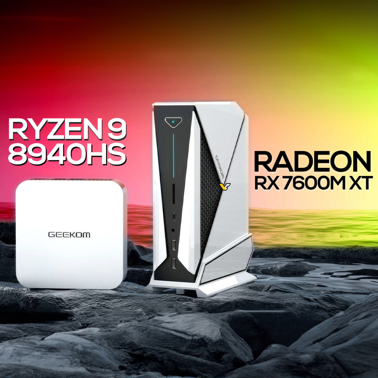 Geekom Gaming Mini-PC với Ryzen 9 8940H và Radeon RX 7600M XT được côn ...