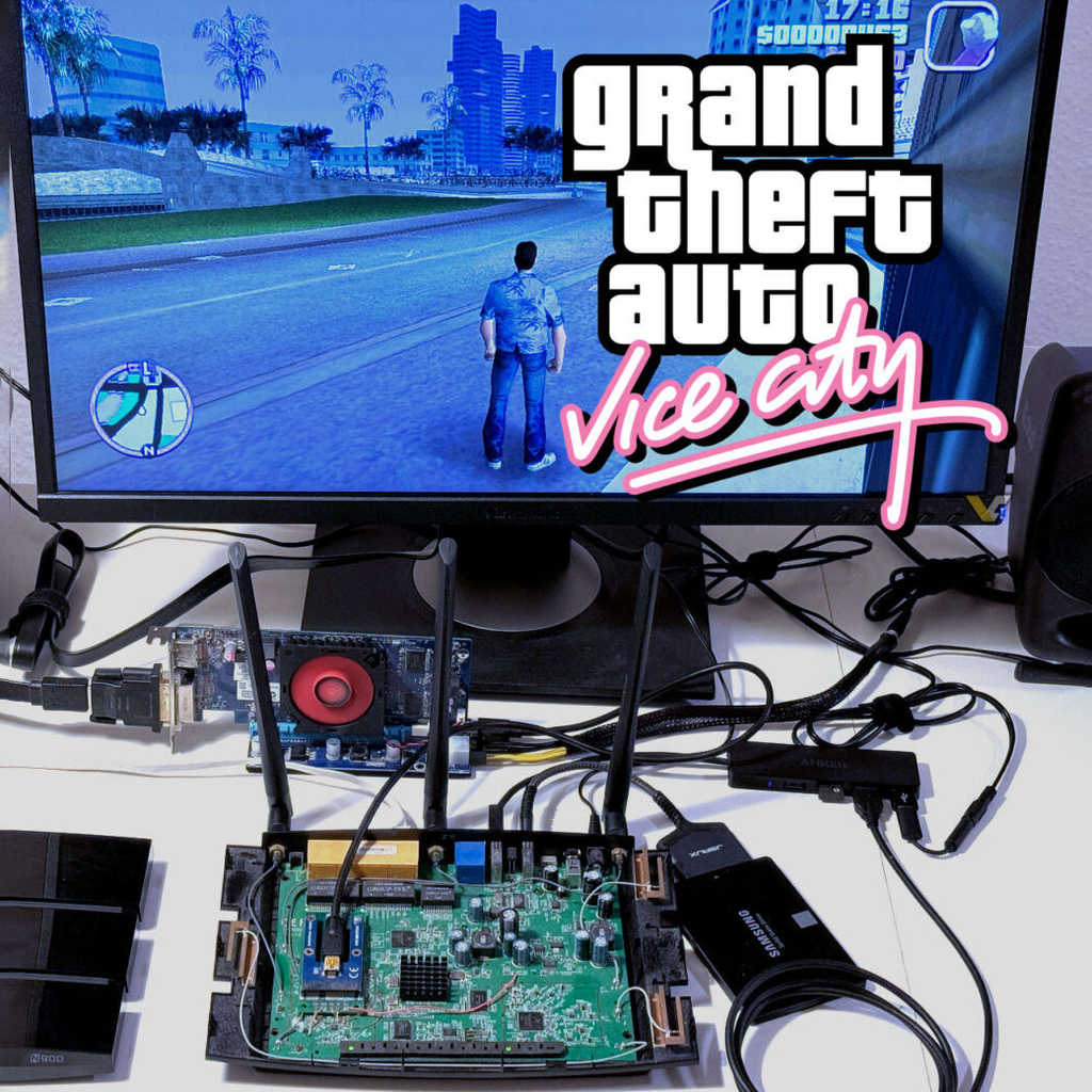 Chơi GTA Vice City bằng một chiếc Router Wifi, không cần PC– TPLAB