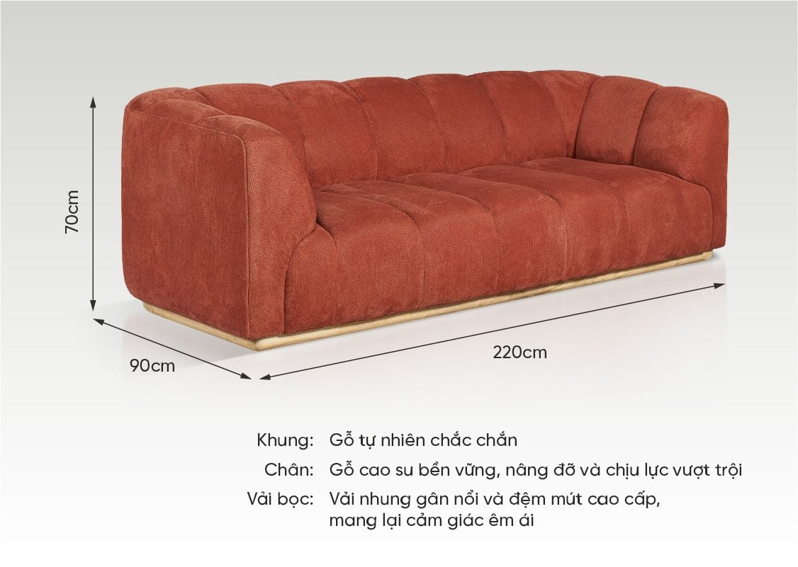 Ghế Sofa Băng 2m2 VERONA