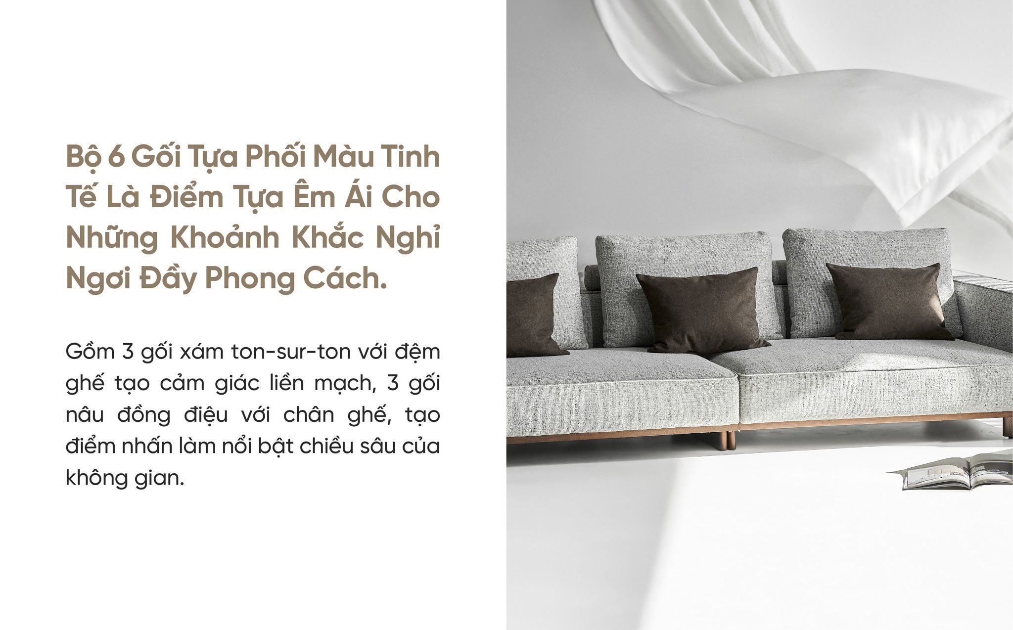 Sofa Cao Cấp GIORGIO – Sofa Vải MOHO Signature Sang Trọng & Hiện Đại