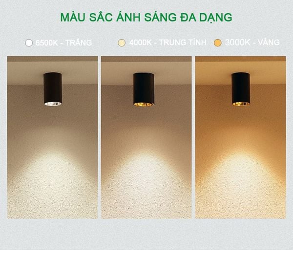 Đèn ống bơ LED rọi Emerald - KingLED 7W, 10W, 15W, 20W