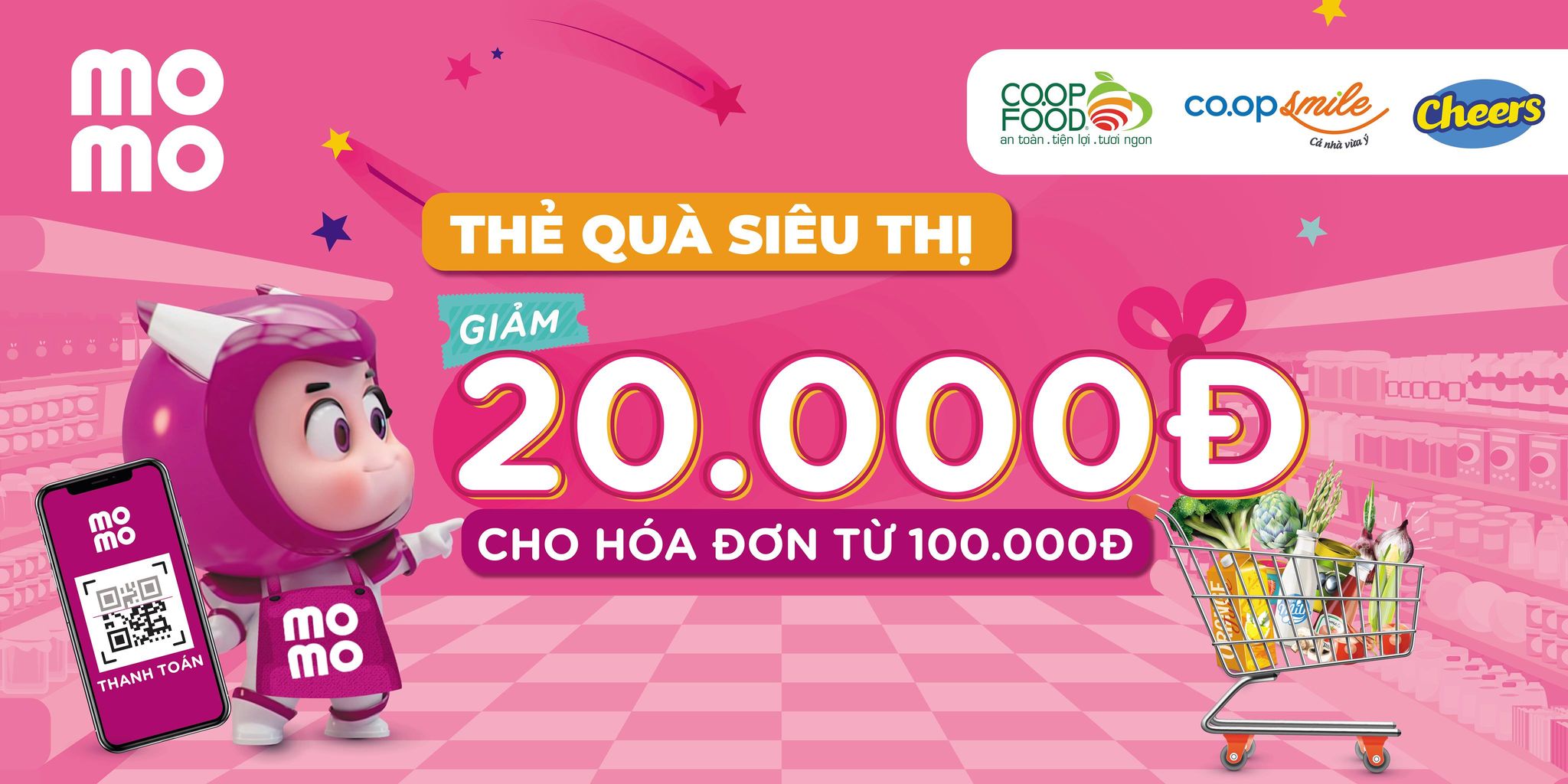 Lướt Momo, nhận voucher mua sắm 20.000đ Coopsmile