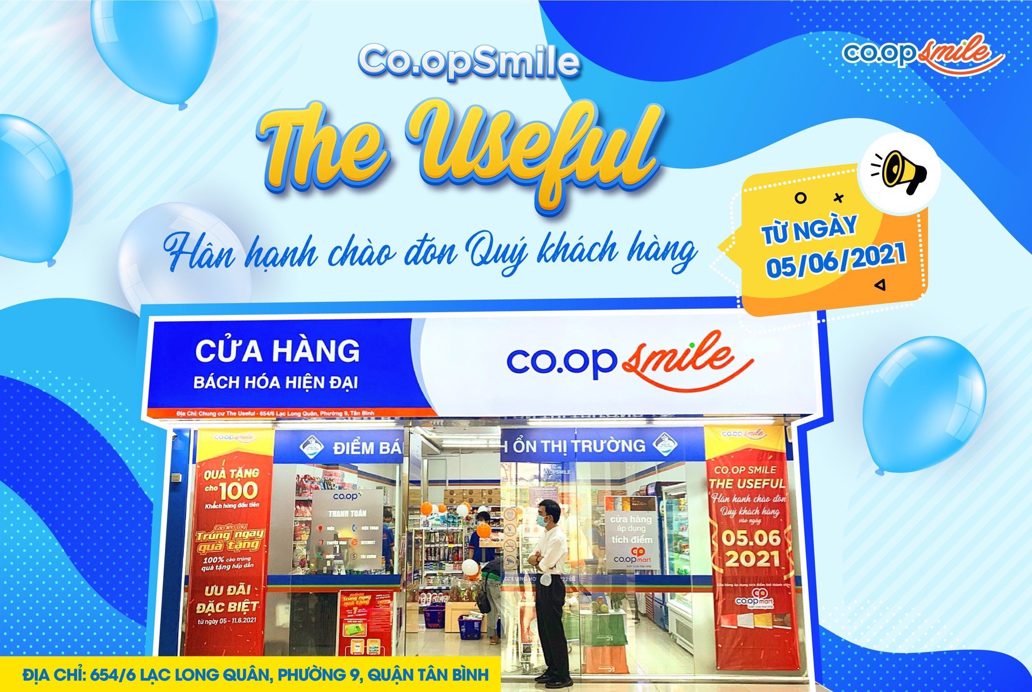 KHAI TRƯƠNG 𝐂𝐎.𝐎𝐏 𝐒𝐌𝐈𝐋𝐄 𝐓𝐇𝐄 𝐔𝐒𝐄𝐅𝐔𝐋 05/06/2021 Coopsmile