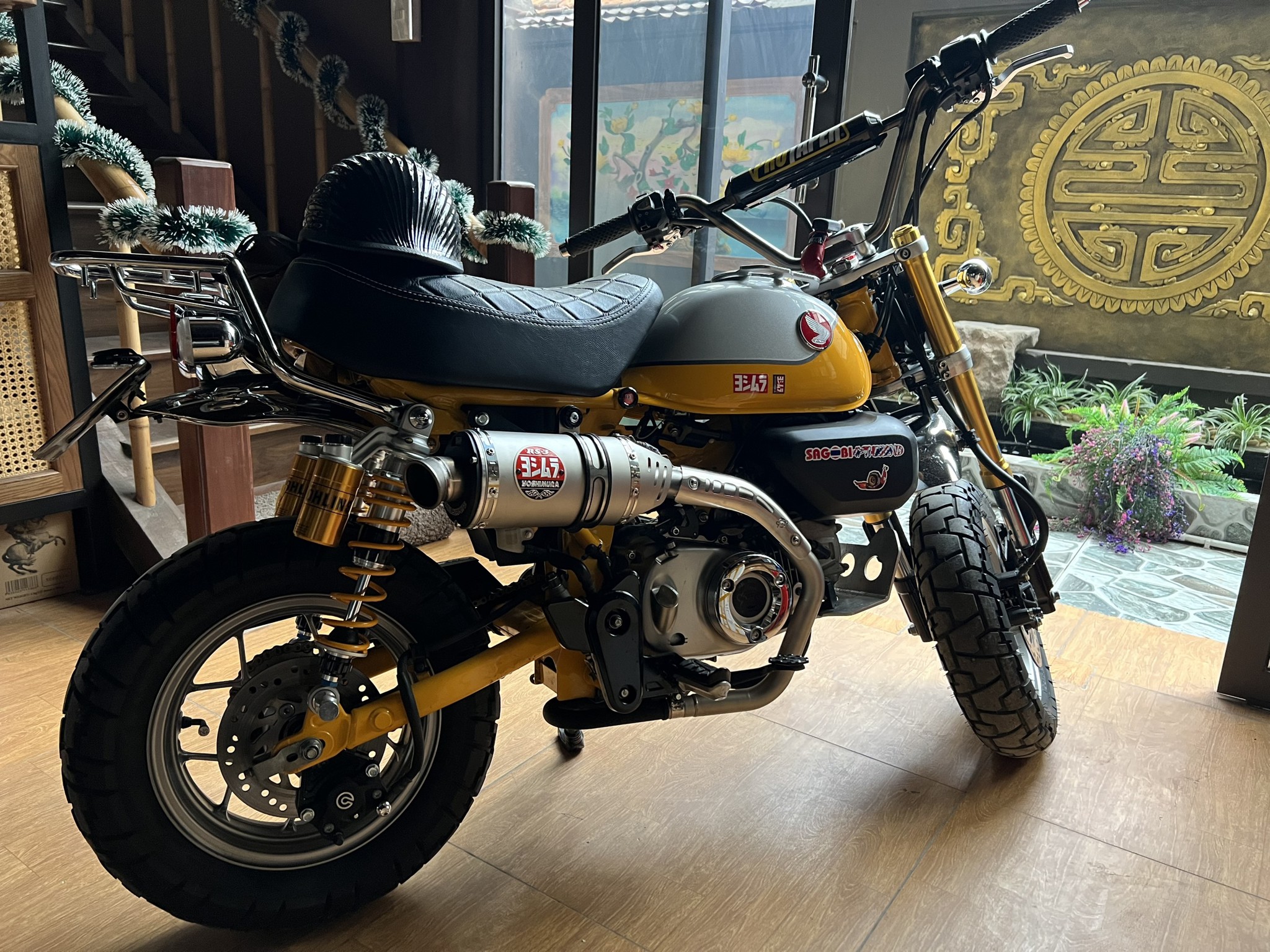 Hình ảnh feedback HONDA MONKEY 125 gắn lon pô YOSSHIMURA RS-3 – Sagobi