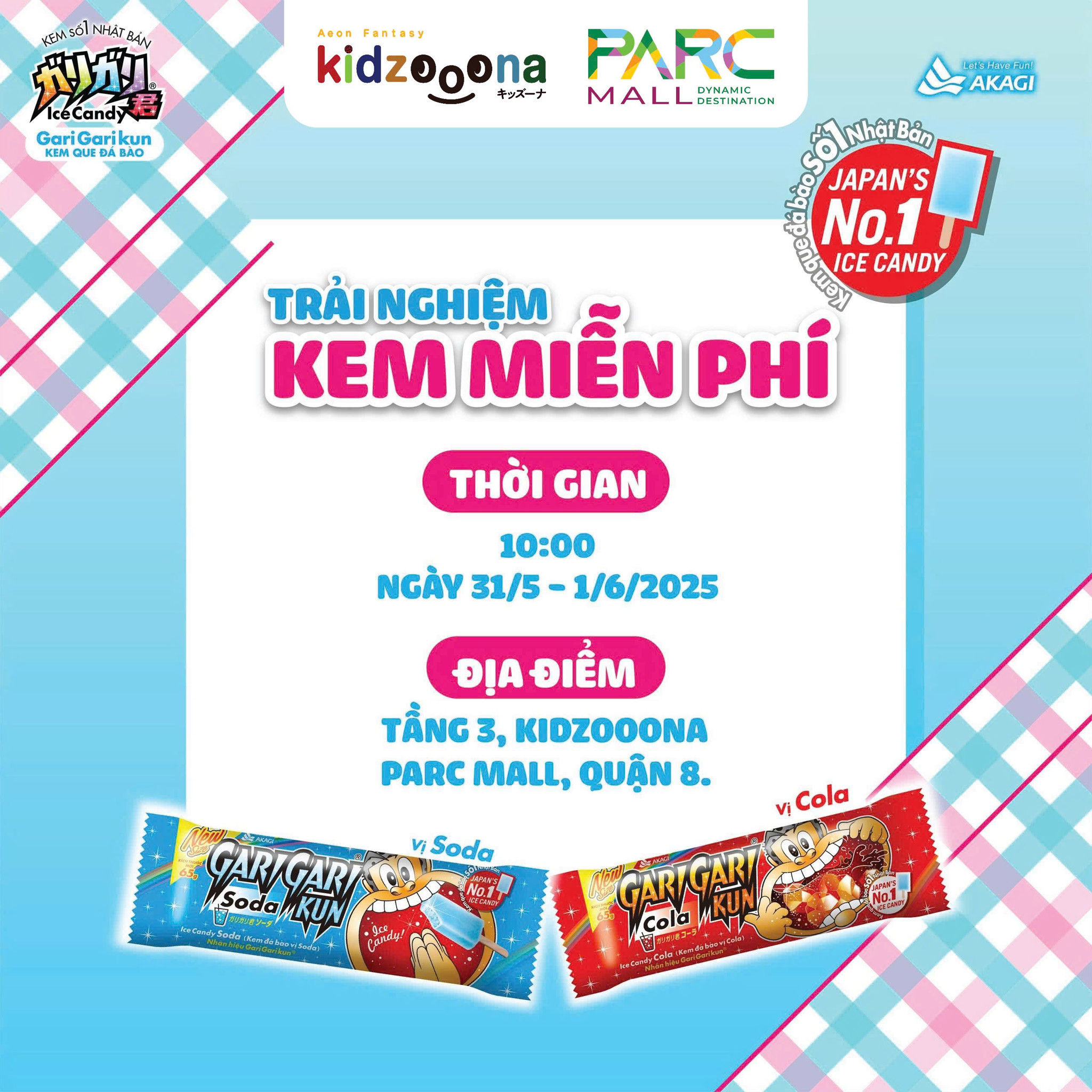 [KIDZOOONA X GARI GARI KUN X PARC MALL Q8] 5,000 CÂY KEM MIỄN PHÍ ...