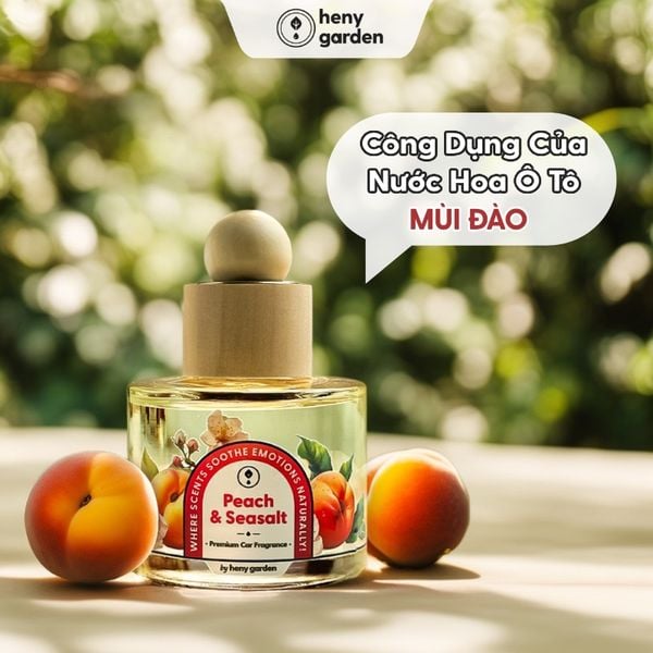 Review Nước Hoa Ô Tô Mùi Đào Thanh Dịu Ngọt Nhẹ Từ Heny Garden
