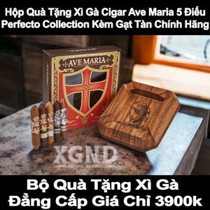 Hộp Quà Tặng Xì Gà Cigar Ave Maria 5 Điếu Perfecto Collection Xịn Sò