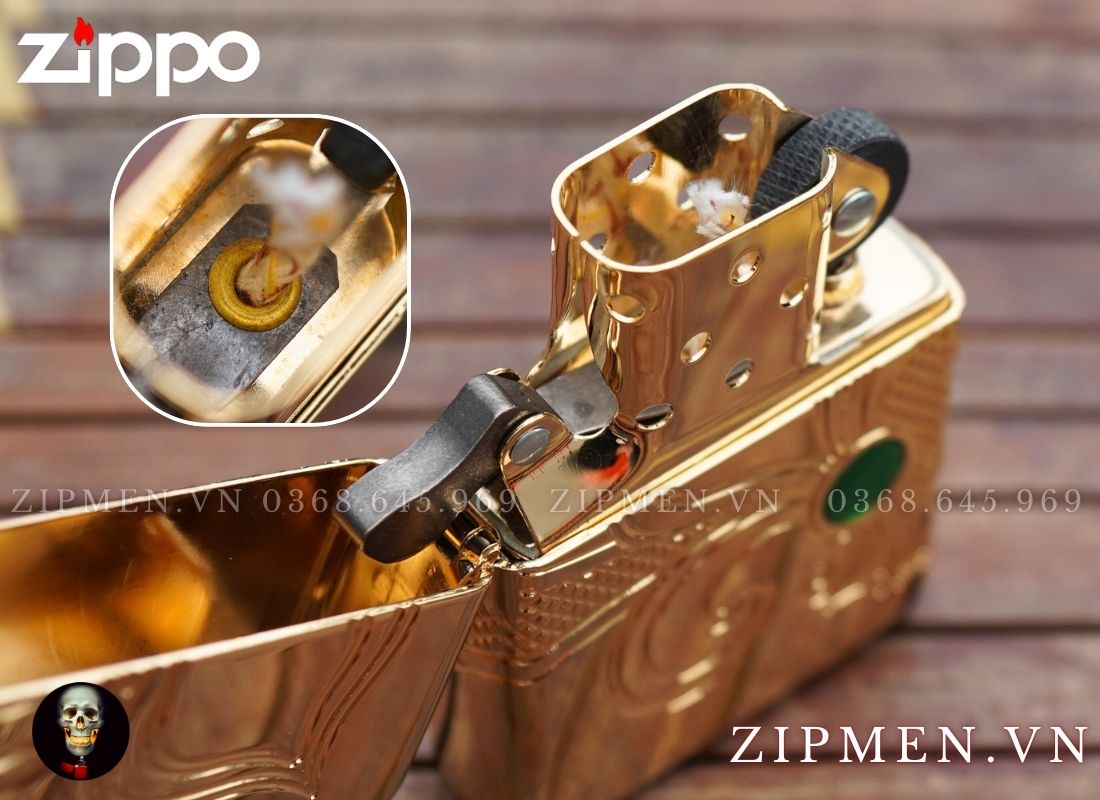 Zippo 49108 Fleu De Lis | Zippo Armor mạ vàng 24K cao cấp 360 Multicut ...