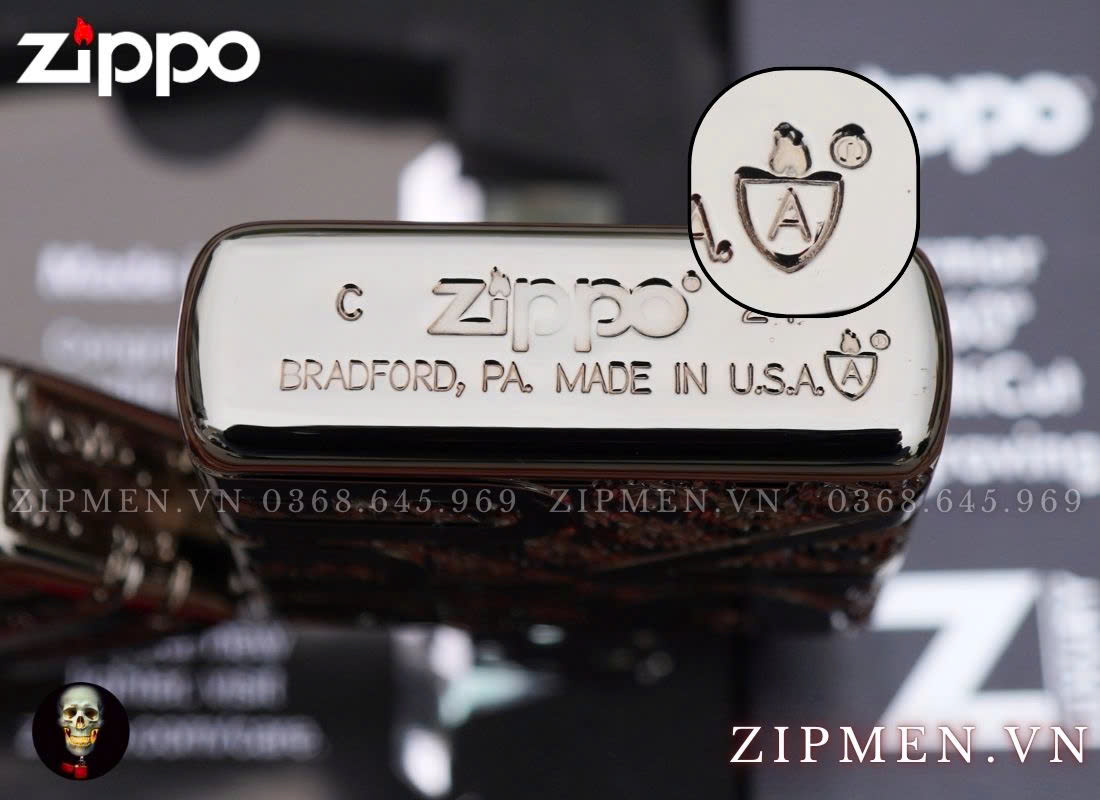 Zippo 46312 Zippo Logos Design | Zippo Armor Black Ice 360 Multicut – ZIPMEN